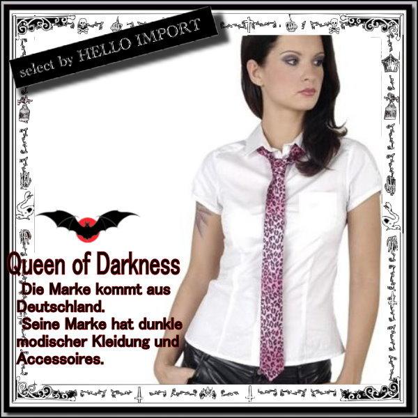 ファッション ブラック ホワイト ピンク ヒョウ 柄 男女兼用 服飾雑貨 インポート ジャーマン メタル ゴスメタ 通販 pawx pacameブランド名：QUEEN OF DARKNESS/クイーンオブダークネス (ドイツブランド)Sel...