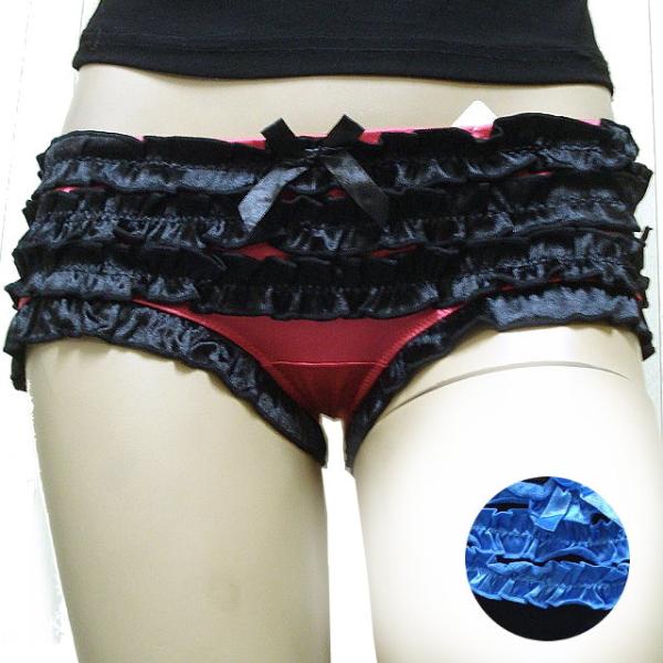 【NATIVE INTIMATE】フラメンコドレスのように豪華いっぱいなフリルがついてるゴージャスフリルのショーツです。★USAsize/平置実寸約誤差有(cm)★5(S)/ウェスト幅28〜396(M)/ウェスト幅29〜417(L)/ウェス...