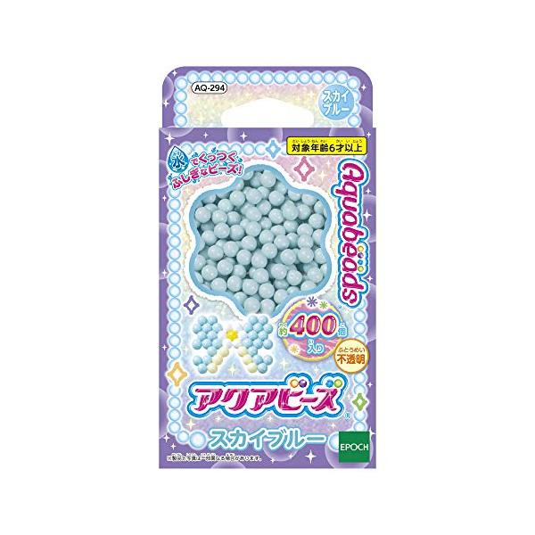 まるビーズスカイブルー/まる/AQ-294・Color:スカイブルーSize:まる・(C)EPOCH・原産国:中国・対象年齢:6歳以上・アクアビーズはビーズをビーズトレイに並べてお水をかけると、ビーズ同士がくっついて固まります。・400個入...