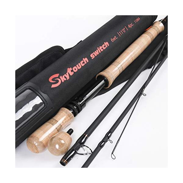 switch（スイッチ）/11’ 6wt/-・Size:11’ 6wt・新しいMaxcommandブランクテクノロジー、最大20％向上したキャストディスタンス＆ラインコントロール・Pacbay Minimaリングチタン仕上げガイド・両手式A...