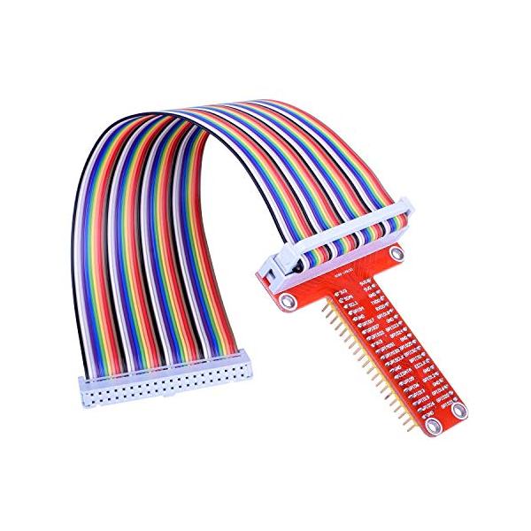 -/-/00311・パッケージ個数:1・組み立て済みRPi GPIO 8インチ 40ピンリボンケーブル Raspberry Pi 3B Raspberry pi 2モデル B Raspberry pi 1B+ Raspberry pi 1A...