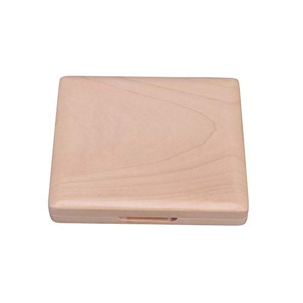 ウッドカラー/12x10x1.95cm/4.72x3.93x0.76Inch(LxWxH)/M7181231042・パッケージ個数:1・木製のリードケース、テナー/アルト/ソプラノサックスまたはクラリネットのリードを保管することができます。...