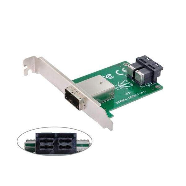 クラシック2 SFF-8644 to 2 SFF-8643。/-/SF-021・Color:2 SFF-8644 to 2 SFF-8643。・パッケージ個数:1・デュアルポートミニSAS HD SFF-8644から内部SAS HD SFF...