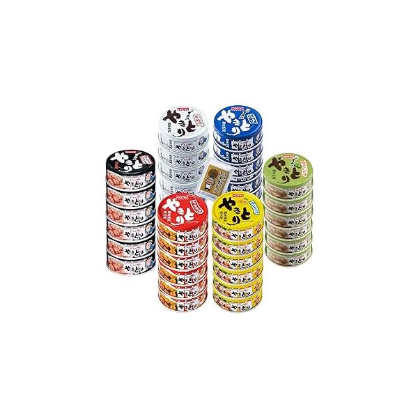 この商品について国産 焼き鳥 缶詰 6種 (計36缶) セット ホテイ●ホテイ やきとり 缶詰 6種 ｘ各6缶やきとり たれ味 75gやきとり 塩味 70gやきとり 柚子こしょう味 70ｇやきとり ガーリックペッパー味 75ｇやきとり うま...