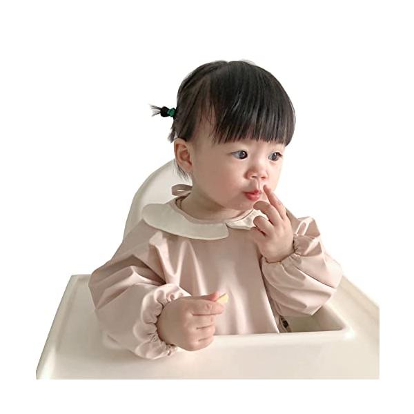 design7-ピンク1/M/-・Color:7-ピンク1Size:M・お食事エプロン：ベビーのつかみ食べやスプーン練習食べたい気持ちを応援できるお食事エプロンです。可愛らしさを詰め込んだデザインは、外出時のお食事にピッタリです。お食事はも...
