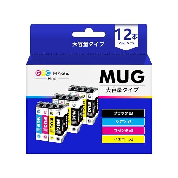 epson 用 ew-452a インク ew-052a インクMUG 4色 12本 大容量/?MUG-4CL 12本 大容量/MUG-4CL マグカップ 互換インク・【商品仕様】：弊店の MUG-4CL マグカップ インク 6本セット 大容...