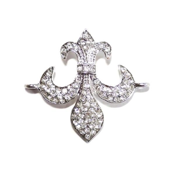 《ラインストーン　ビーズ＆パーツ》ラインストーンが付いた、メタルパーツ＆ビーズです。