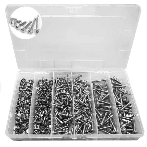 ◆商品詳細ドリルネジサイズ：ピアスビス4点セット シンワッシャー 4.2mm*13mm（100個入）/ 4.2mm*16mm（90個入）/4.2mm*19mm（80個入）/4.2mm*25mm（70個入）注意：単品のみご注文の場合チェック袋...