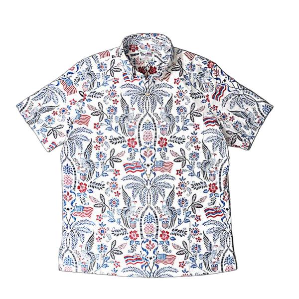 REYN SPOONER レインスプーナー SUMMER COMMEMORATIVE CLASSIC BUTTON FRONT BD SHIRT長年の伝統を受け継ぎ、2026年夏の記念プリントはアメリカ建国250周年を記念し、伝統とアロハ精...