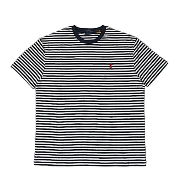 POLO RALPH LAUREN ポロ ラルフ ローレン MEN'S CLASSIC FIT STRIPE JERSEY TEE柔らかなコットンジャージーを使用した、夏の定番のボーダーのTシャツです。毎年少しづつ色やストライプ幅を変えなが...