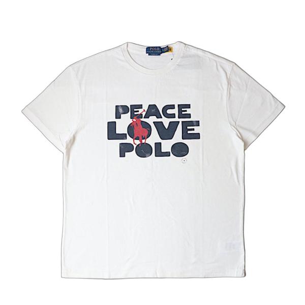 POLO RALPH LAUREN ポロ ラルフ ローレン MEN'S CLASSIC FIT GARMENT DYE JERSEY GRAPHIC T-SHIRTPolo Ralph Laurenの象徴的な身チーフである”PEACE LO...
