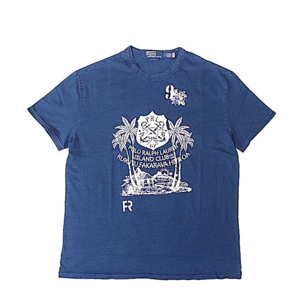 POLO RALPH LAUREN ポロ ラルフ ローレン MEN'S CLASSIC FIT JERSEY GRAPHIC T-SHIRTフロントにアイランドをイメージしたプリントを施したインディゴ染めのTシャツです。POLO RALPH...