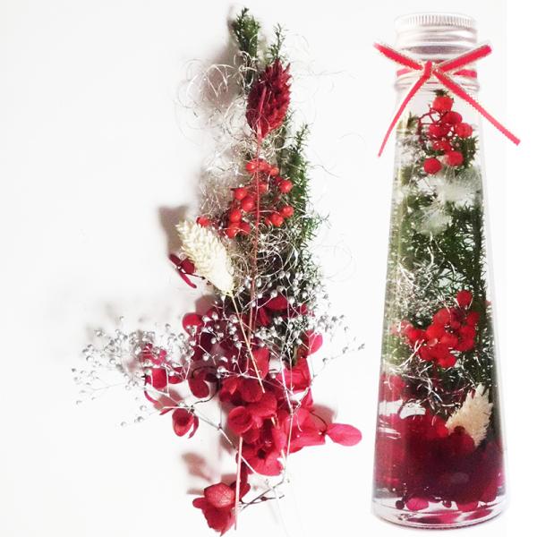 ハーバリウム1本分のスターターセット●ハーバリウムオイル120ml●ボトル120ml円錐ボトル、1本 ●ピンセット●クリスマス花材●作り方レシピ-----------------------------------------------プ...