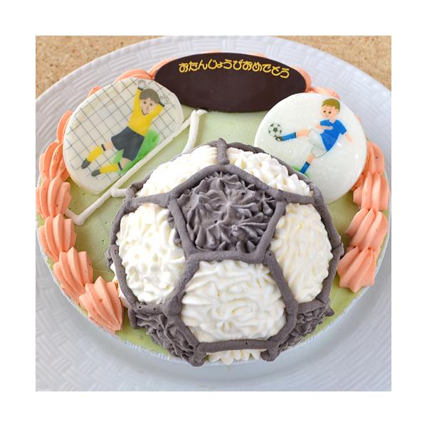 サッカー大好きなお子様へ、またはお祝いとして送ればびっくりすること間違いなし！アイスの内容量も多めなので、サッカー好きとアイス好きの方にはおすすめのケーキです。◆アイスケーキの土台を６つのパターンから、ボールアイスを６種類のアイスからお選び...