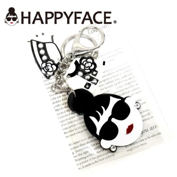 ラクジュアリーな世界に囲まれて暮らしたい…毎日を笑顔でエンジョイファッション！自分や友達へのスマイルグッズ Cute、Fancy、Sweetie「HAPPY FACE」のサングラス LADY セレブチャームコーディネートのワンポイントになる...