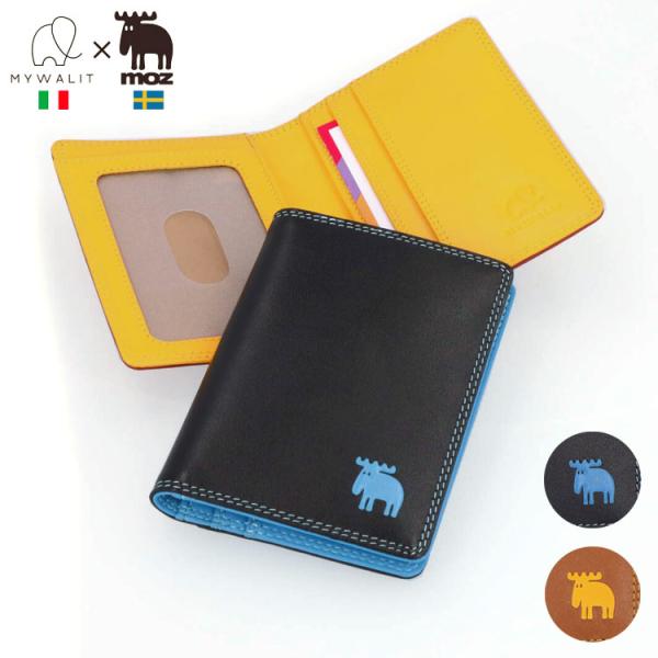 ■ 限定生産「mywalit×moz(モズ)」■イタリアの皮革製品ブランド「mywalit」が、スウェーデン生まれの人気ブランド「moz」とコラボレーション！世界中で愛されるブランドアイコン「エルク(ヘラジカ)」のワンポイントが大人かわいい...