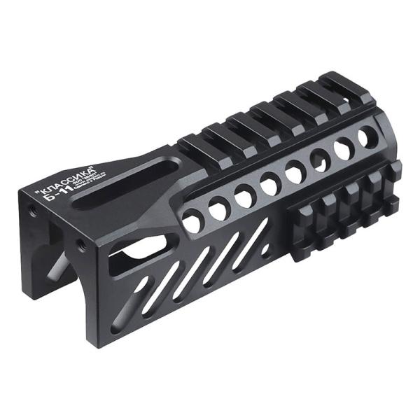 【関連検索ワード】 #####GHK/LCTのAKS74Uに対応したZenit B-11タイプロアーレールハンドガード。サイド、ボトムにピカティニーレールが搭載され、フォアグリップやウェポンライトなどアクセサリーに対する拡張性を大幅に向上さ...