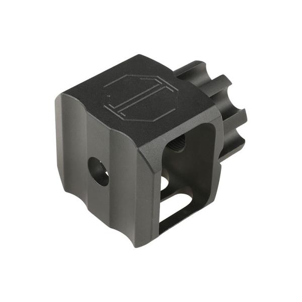 【関連検索ワード】 ゴクー CCW AK M4 AR フラッシュハイダー コンペンセイター ポート#####14mm逆ネジ仕様のショートバレルAKへの装着に最適な、JMAC LAF-14タイプマズルブレーキ。LAF(Loud And Fla...