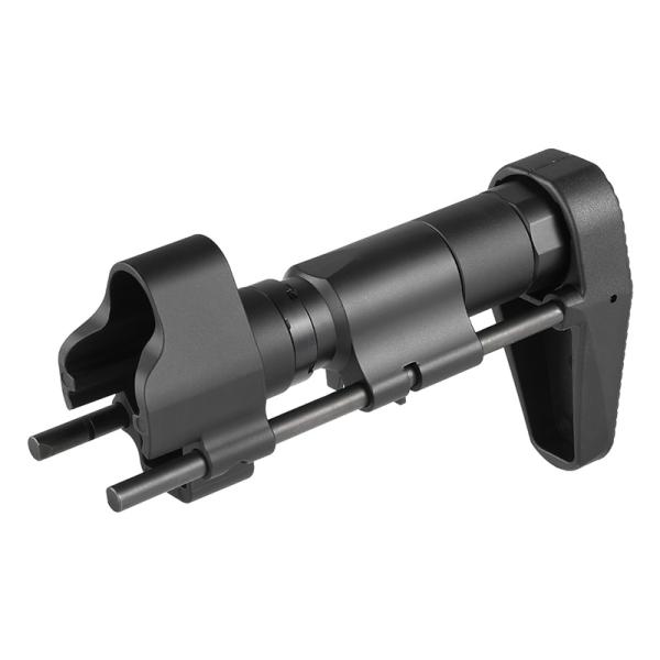 仕様：・材質：アルミ/CNC削り出し・対応：CYMA製 電動ガンMP5用・バッテリー適合：HTG 7.4V 1100mAhスティック注意事項：・商品に小傷や、タッチアップ痕がある場合がございます。・パッケージに破損・汚れがある場合がございま...