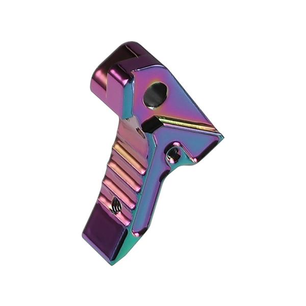 【関連検索ワード】 #####COWCOW TECHNOLOGYのアクションアーミーAAP01アサシンと東京マルイグロックシリーズに使用可能なトリガーAタイプになります。アルミニウム6061素材を使ったカスタムトリガー、CNC加工による平ら...