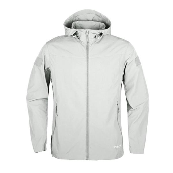 【関連検索ワード】 ドラゴントゥース カジュアル アウトドア アッシュグレイ グレー 灰色 速乾 防水 撥水 ジャケット アウター#####アウトドアでの着用に最適なウィンドブレーカーです。大き目のフードは雨風から頭部を幅広くカバーするデザ...