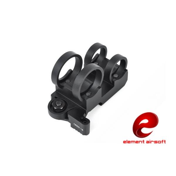 【関連検索ワード】 ウェポンライト フラッシュライト レーザーサイト 1インチ#####1つのマウントに2つのマウントリングが配置されたライトマウントです。一方にフラッシュライト、もう一方にレーザーサイトなど同時に搭載することが可能で、20...