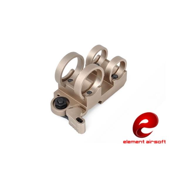 【関連検索ワード】 ウェポンライト フラッシュライト レーザーサイト 1インチ#####1つのマウントに2つのマウントリングが配置されたライトマウントです。一方にフラッシュライト、もう一方にレーザーサイトなど同時に搭載することが可能で、20...