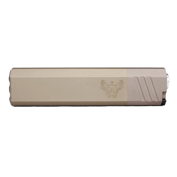 【関連検索ワード】 ACE1 オスプレイ サプレッサー#####別売の変換アダプター+インナーバレルセットで14mm逆ネジ/16mm正ネジ仕様のエアガンにも！14mm正ネジ／長さ:7インチ／寸法:幅1.3インチ×高さ1.75インチ／アルミニ...