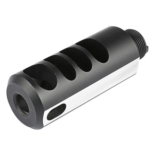 【関連検索ワード】 ネコポス メール便 ハイキャパ レースガン コンプ フラッシュハイダー マズルブレーキ レディーコンプアウターバレル#####東京マルイのハイキャパ5.1に対応したアルミコンペンセイターです。マズルジャンプやフラッシュの...