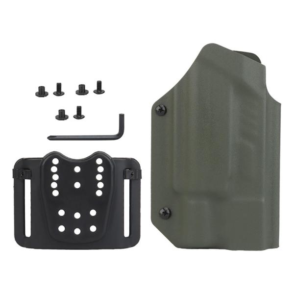 【関連検索ワード】 ウォースポート ホルスター サイホルスター 太腿 ハンドガン ピストル Kydex OWB IWB Glock17 Glock19 グロック#####SFX300フラッシュライトを装着したグロック17/19に対応したGB...