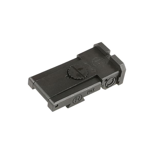 【関連検索ワード】ハイキャパ サイティング 照準 アイアンサイト バックアップサイト ボマー#####台湾老舗エアガンメーカーのGUARDER（ガーダー）製です。東京マルイHi-CAPA5.1対応アジャスタブルスチールリアサイト(Bomar...