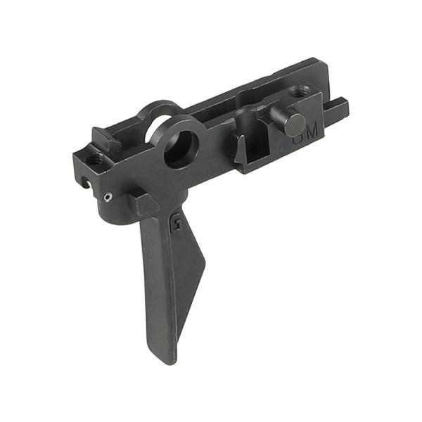 【関連検索ワード】ガンズモディファイ トリガーボックス Zシステム M4A1 MK18 CQB-R MTR ガスガン ガスブローバック#####東京マルイ M4 MWSに対応したEVO Geisseleタイプ スチールトリガー。純正品と比較...