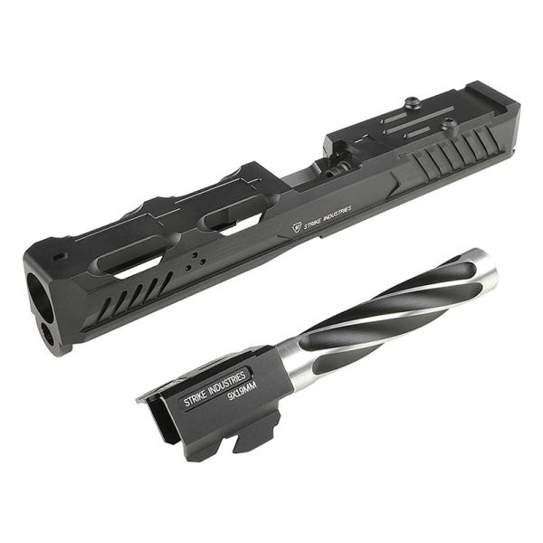 【関連検索ワード】 Strike Industries SI ストライクインダストリー アルミスライド メタル Trijicon トリジコン ドットサイト ウィンドウカット セレーション 軽量 グロック Glock G17 G22#####...