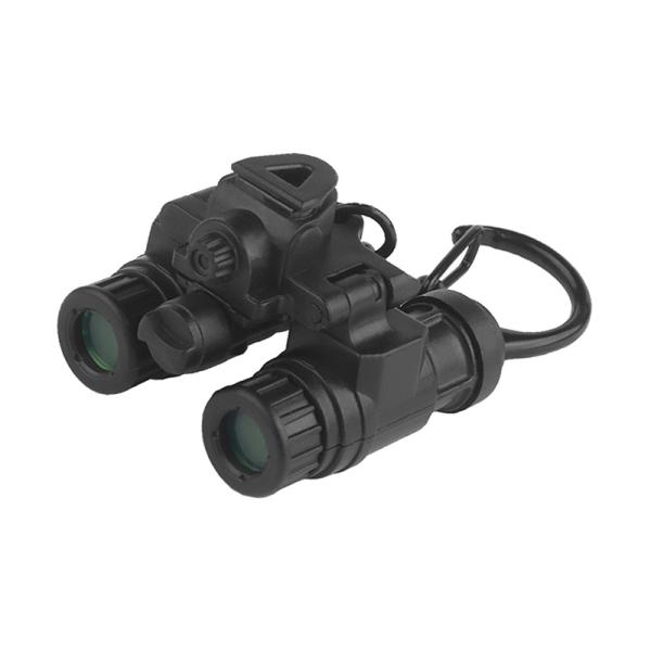 概要WoSporT製「AN/PVS-31 ダミーNVGキーチェーン(KE-06)」は、実物ナイトビジョン装置「PVS-31」をベースにしたリアルなミニチュアモデルです。ディテールまで精巧に再現されており、両眼レンズ部分は可動式で角度調整も可...