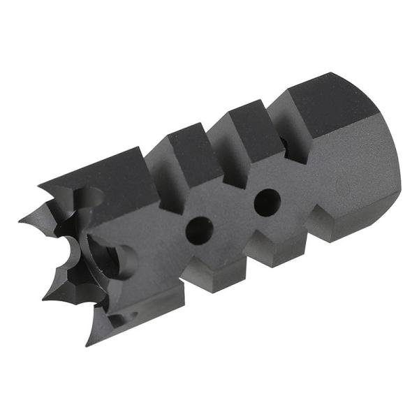 【関連検索ワード】 シーマ フラッシュハイダー コンペンセイター マズルクラウン タロン Talon#####攻撃的なマズルクラウンが個性的なTromix Sharkスタイルマズルブレーキ(14mm逆ネジ)。【注意事項】こちらの製品は海外製...