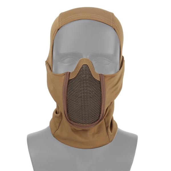 【関連検索ワード】 ウォースポート バラクラバ スチールメッシュ 忍者 防弾 保護 サバイバルゲーム サバゲー#####バラクラバとフェイスガードが一体化したヘッドギアです。首と頭周り全体をガードすることが可能となっています。材質にはソフト...