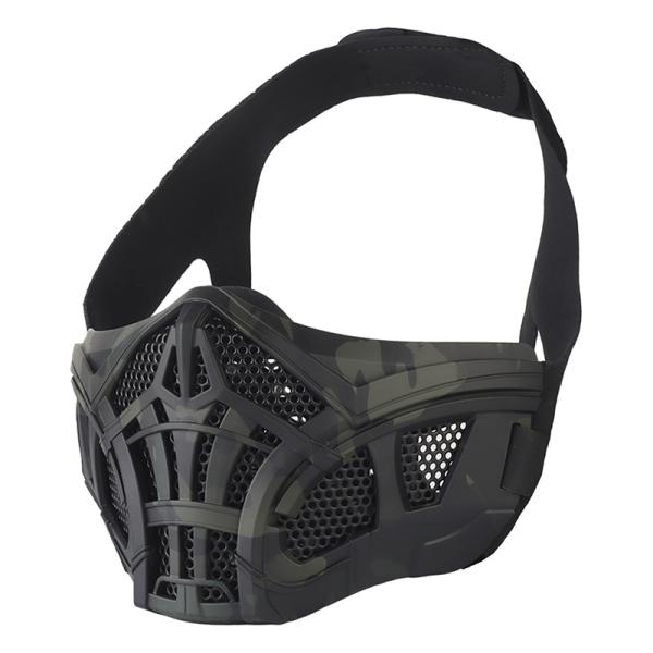 【関連検索ワード】 ウォースポート カモフラージュ 迷彩 アンブッシュ 防塵 ハーフマスク Scorpion スコーピオン スチール メッシュ サバゲー シリコンマスク#####SF映画に出てくる装甲兵士のようなデザインのハーフメッシュマス...
