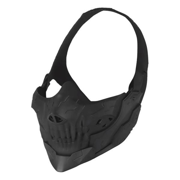 WoSporTの「Rebel Skull Half Face Mask」は、エアソフトやサバイバルゲームに最適なハーフフェイスマスクです。ナイロンとシリコンの複合素材を使用し、軽量でありながら耐久性に優れています。スカルデザインが特徴的で、...