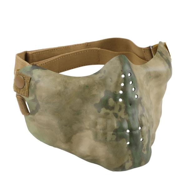 【関連検索ワード】 ハーフ フェイス サバゲー#####リアルな外観のスカルハーフフェイスマスクです。鼻と口元に穴が開いており通気性がよいので、蒸れやゴーグルの曇りなどを軽減できます。また、緩衝用クッションが付属しているため、両面粘着シール...