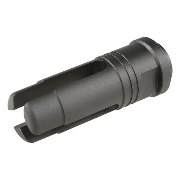 【関連検索ワード】 Mk18 M4 M16 URG-I 軍用アサルトライフル マズルブレーキ#####M4やMk18など5.56mm弾薬仕様の軍用アサルトライフルへの装着に適します。【注意事項】 こちらの製品は海外製エアガンパーツです。 下...