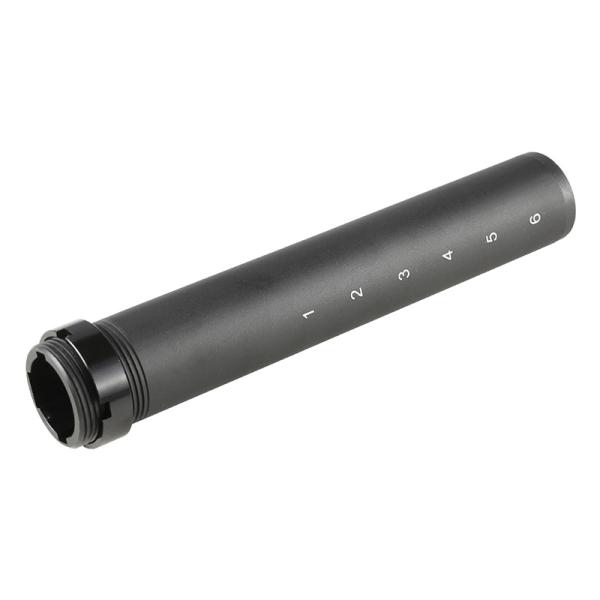 【関連検索ワード】 Kublai スタンダード電動ガン M4 M16 ストックパイプ バッファーチューブ ミリピッチ#####スタンダードM4電動ガン規格に対応したM4ストックチューブです。ストックポジションは6段階で調整可能。バッテリー収...