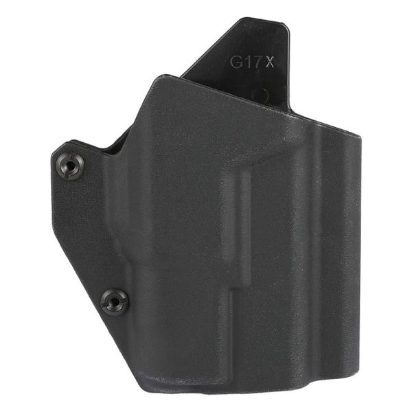 【関連検索ワード】 グロック G17 G18C G22 G34 インフォース フラッシュライト ウェポンライト タクティカルライト アンダーレール Kydex カイデックス#####Inforce APLCフラッシュライトを装着したG17を...