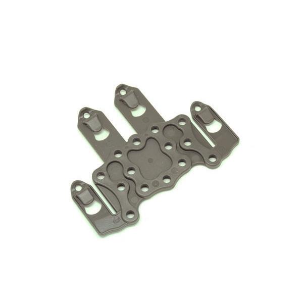 【関連検索ワード】 グロッグ Glock M92 M1911 MEU ブラックホーク プラスチック ホルスター メール便 ネコポス#####ベスト等のMOLLEに装着することでCQCホルスターを固定できるプラットフォームです。本体に空けられ...