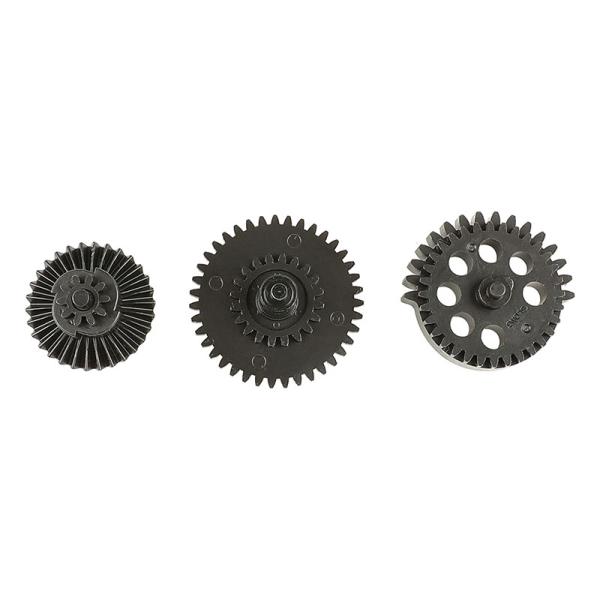 【関連検索ワード】 ギアボックス メカボックス セクターギア スパーギア べべルギア スチール 焼結#####1400度もの高温焼結加工によって製作された非常に耐久性の高い18：1ギアセットです。M100〜M210までの広範にわたるスプリン...