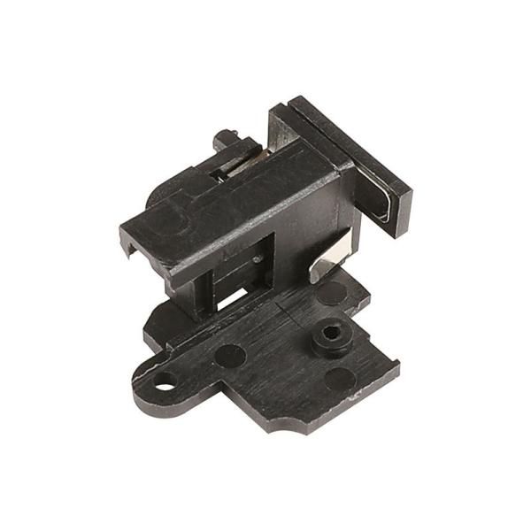 【関連検索ワード】 電動ガン Ver.2 バージョン2 メカボックス ギアボックス セミオート スイッチ焼け スパーク#####Ver.2タイプのメカボックスに対応したスイッチアセンブリです。接点の金属には通電効率の高い銅合金が採用され表面...