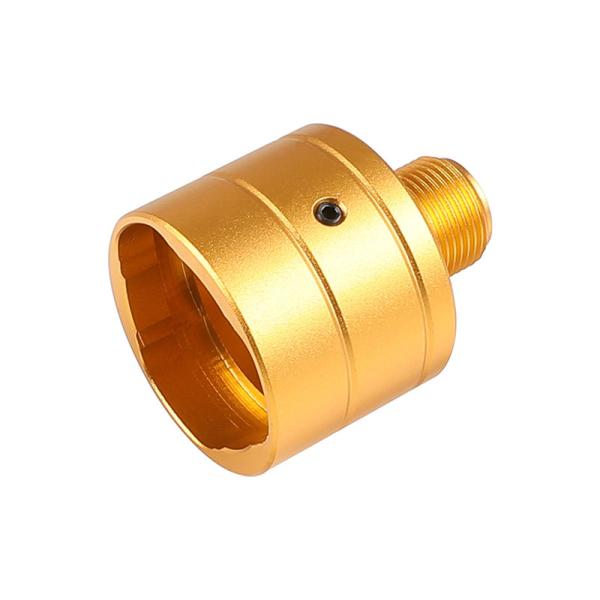 【関連検索ワード】 TP9 MP9 B&amp;T サブマシンガン 9mm サイレンサー サプレッサー フラッシュハイダー コンペンセイター マズルブレーキ#####KSC/KWA MP9 GBBに対応したマズルアダプターです。マズルに被せ...