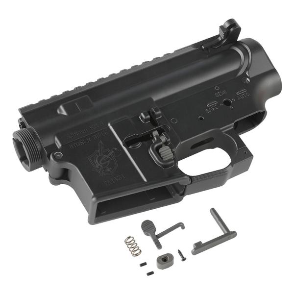 【関連検索ワード】 レシーバー アッパー ロア フルメタル M4 AR15 KAC ナイツ ナイツアーマメント カスタム パーツ エアガン エアーガン 電動ガン スタンダード STD #####【概要】WELL PRO製 KAC KS-1 ...