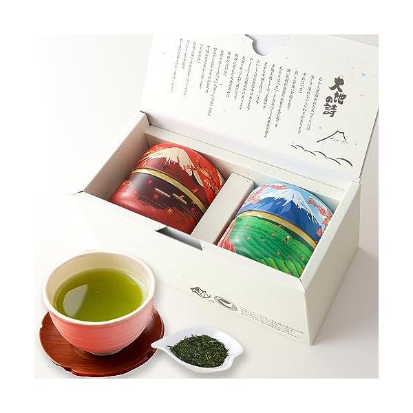 富士暦缶 深蒸し茶70g×2本/富士暦缶 深蒸し茶70g×2本/-・Color:富士暦缶 深蒸し茶70g×2本・原材料：緑茶（静岡県産） 内容量：静岡深蒸し茶70g入×2缶　箱サイズ：縦9.7×横19.5×高9（cm）・缶のまわりをぐるりと...