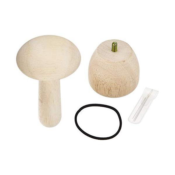 細目ナチュラル/-/57-910・PatternName:単品・パッケージ個数:1・商品モデル番号:57-910・パッケージサイズ:80×150×80mm・原産国:中国・セット内容:ダーニングマッシュルーム (かさ・ハンドル・台座 各1個)...