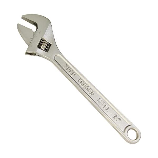 モンキーレンチグレー/300mm/24043・Size:300mmPatternName:単品・パッケージ個数:1・ボルトやナットの締め緩めに・便利な目盛り付き・鍛造製の丈夫なボディに落ち着きのあるサテンメッキ仕上げ・最大口開き:34mm・...